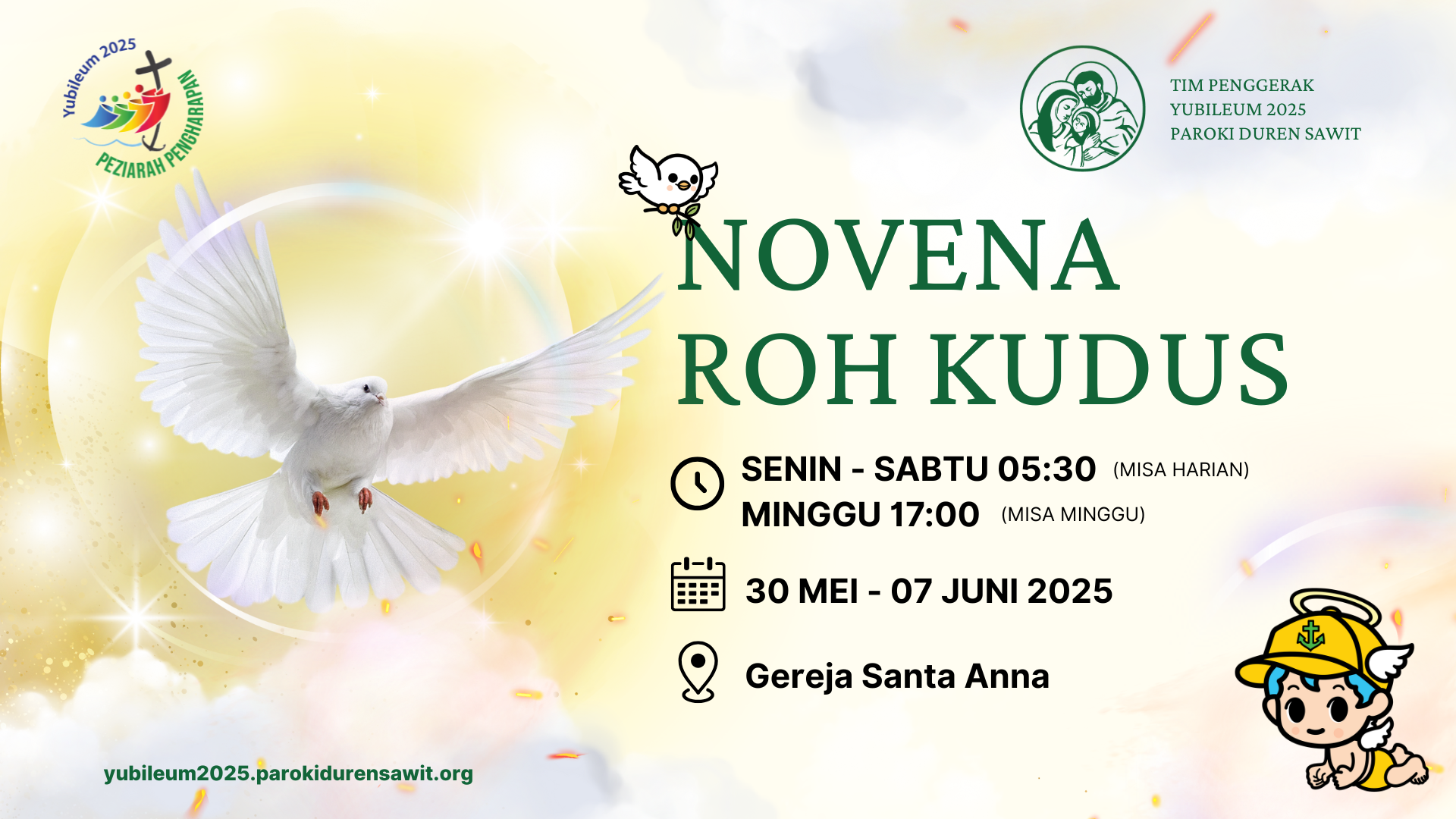 Novena Roh Kudus Paroki Duren Sawit 2025 - Yubileum 2025 Paroki Duren Sawit